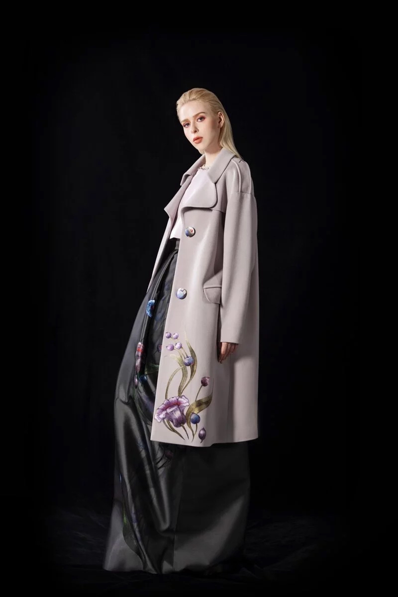 繡花喀什米爾長版大衣_京繡 Jing Xiu Collection_Khieng COUTURE_Shop Now | Khieng ...